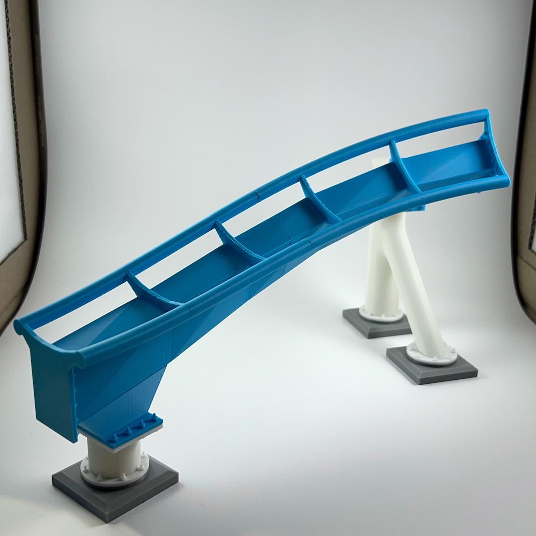 B&M Inspired Roller Coaster Track Model: Customizable Colors, Square ...