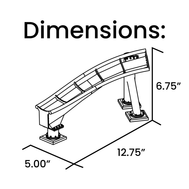 B&M Inspired Roller Coaster Track Model: Customizable Colors, Square ...