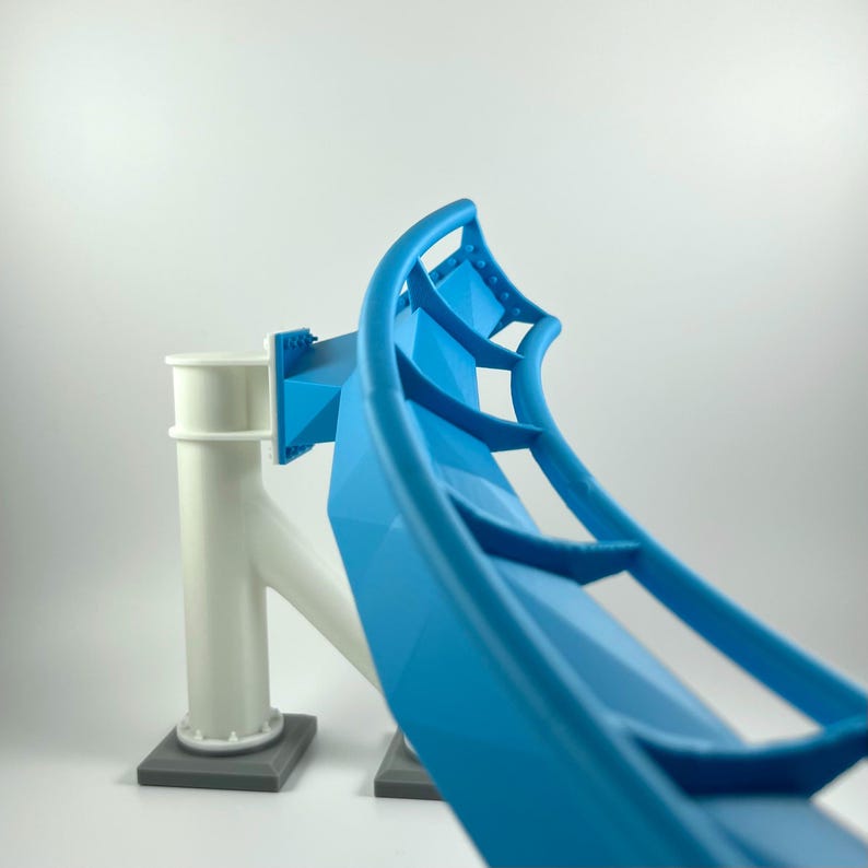 B&M Inspired Roller Coaster Track Model: Customizable Colors, Square ...