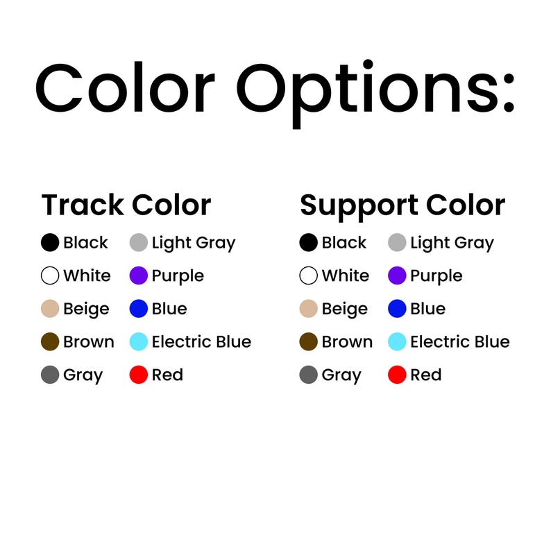 B&M Inspired Roller Coaster Track Model: Customizable Colors, Square ...