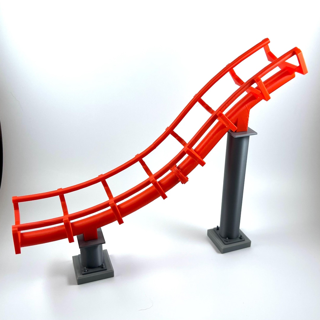 Arrow Inspired Roller Coaster Track Model: Customizable Colors - Etsy