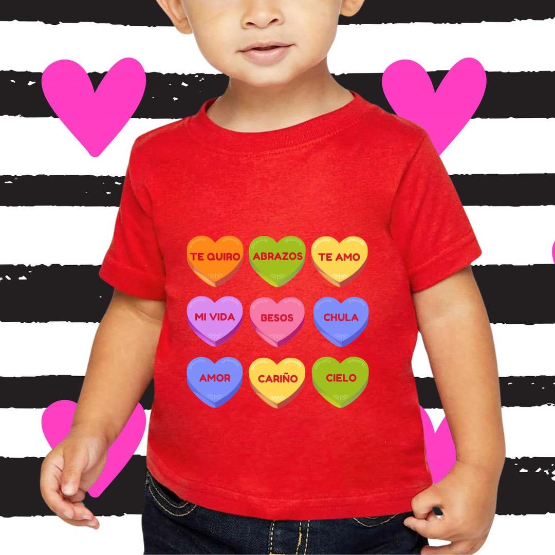 Infant Tee, Valentine's Day Spanish Candy Hearts, Mexican Fashion ...