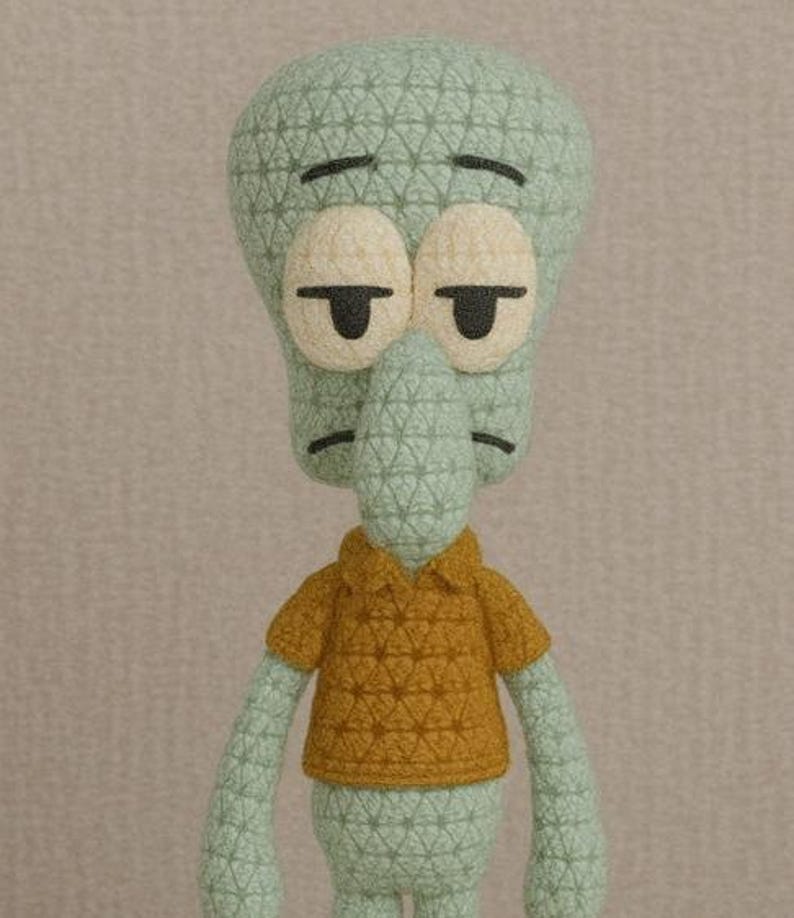Cute Bear and Sponge Bob Amigurumi Set - Instant Download Includes ...