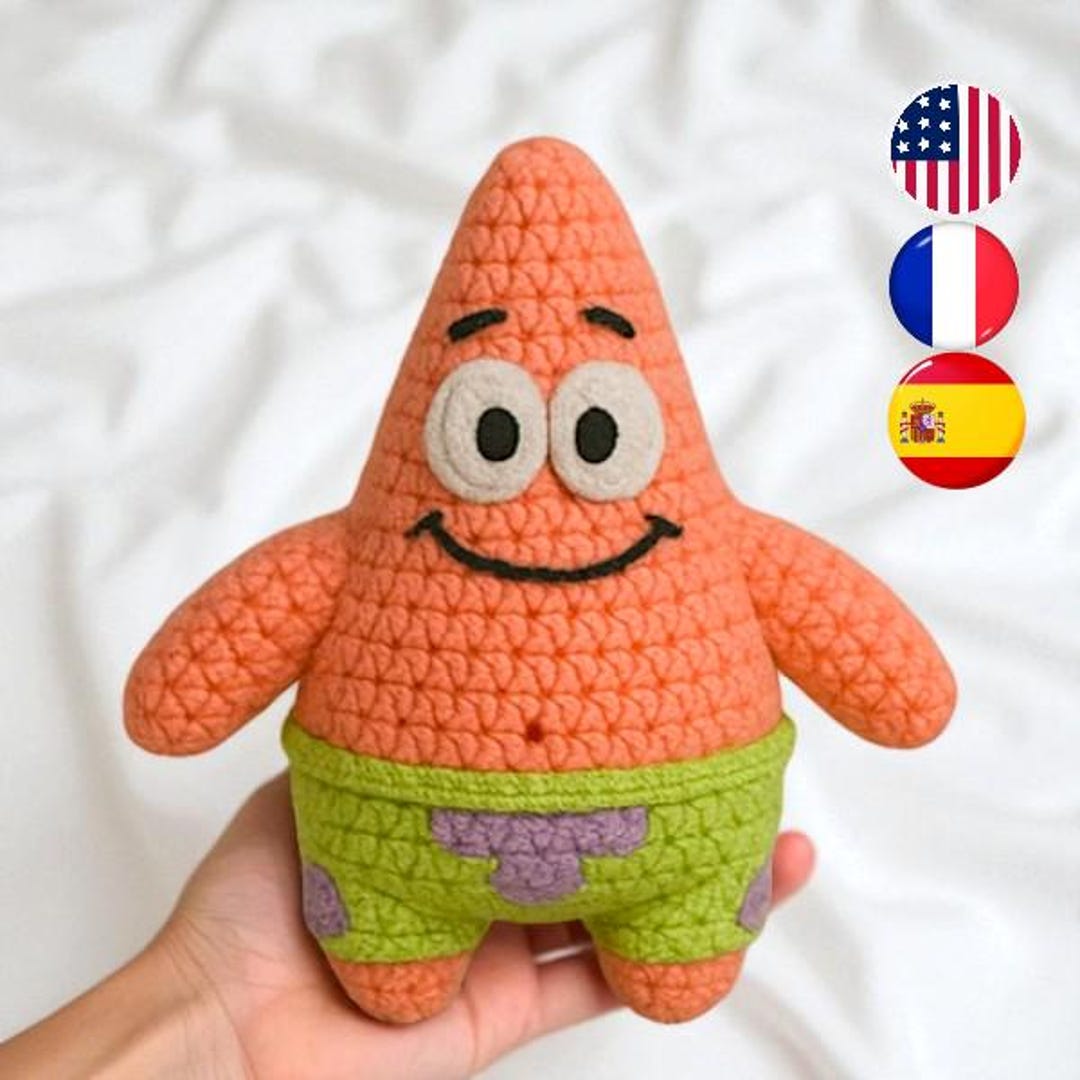Crochet Pattern Patrick , English Amigurumi Krabs PDF, Crochet Rabbit ...