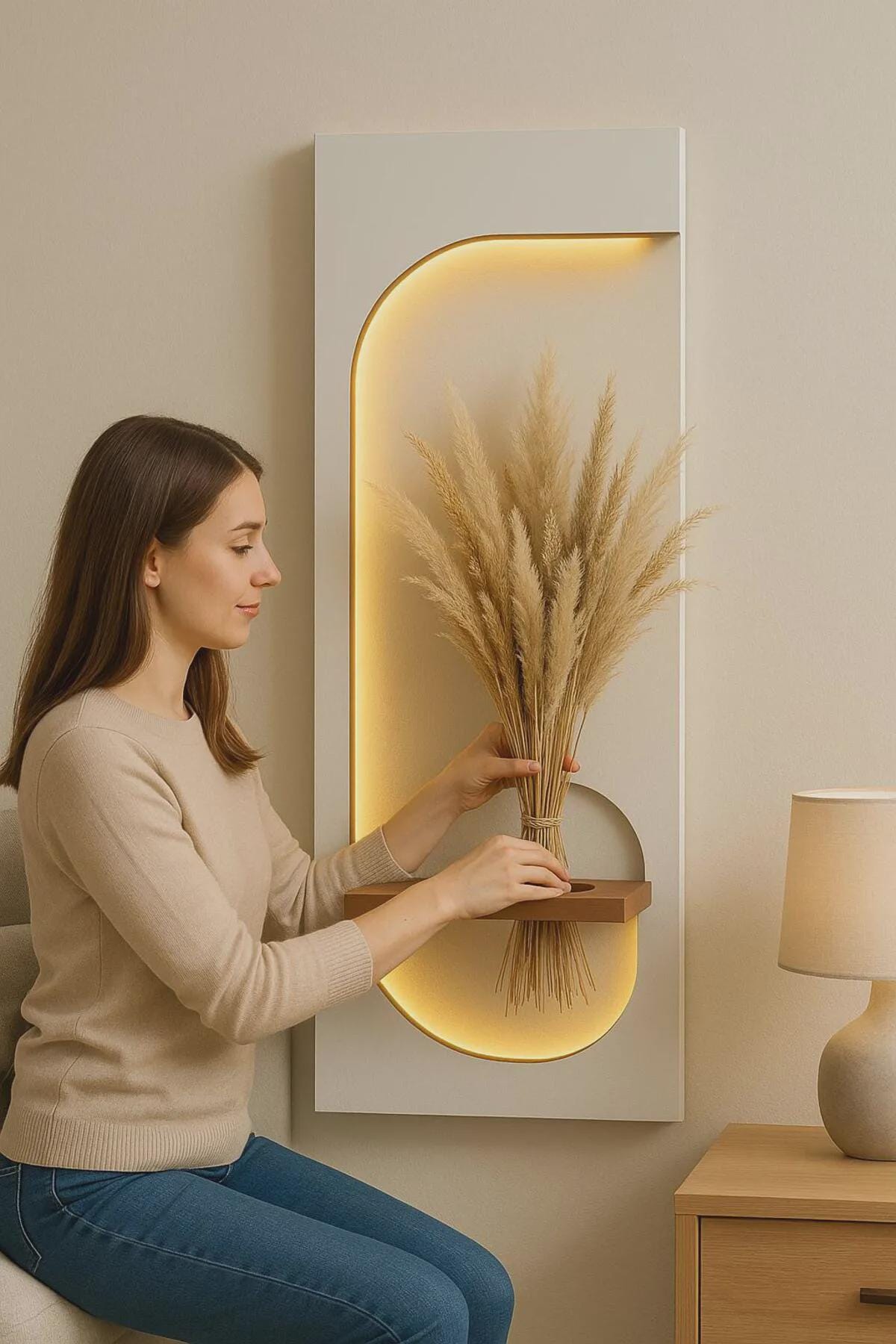 Decorative Illuminated Wall Panel,a Special Decor Where Naturalness ...