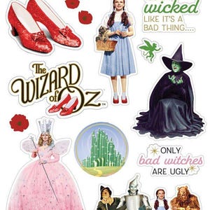 Decorative Stickers - Wizard of Oz Sticker Pack - Etsy
