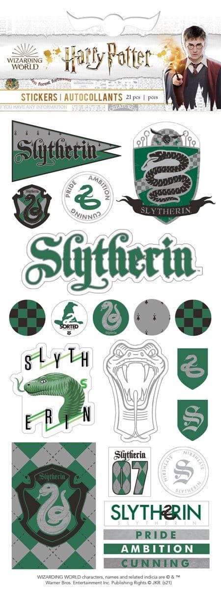 Harry Potter Stickers - Slytherin House Pride Enamel Sticker ...