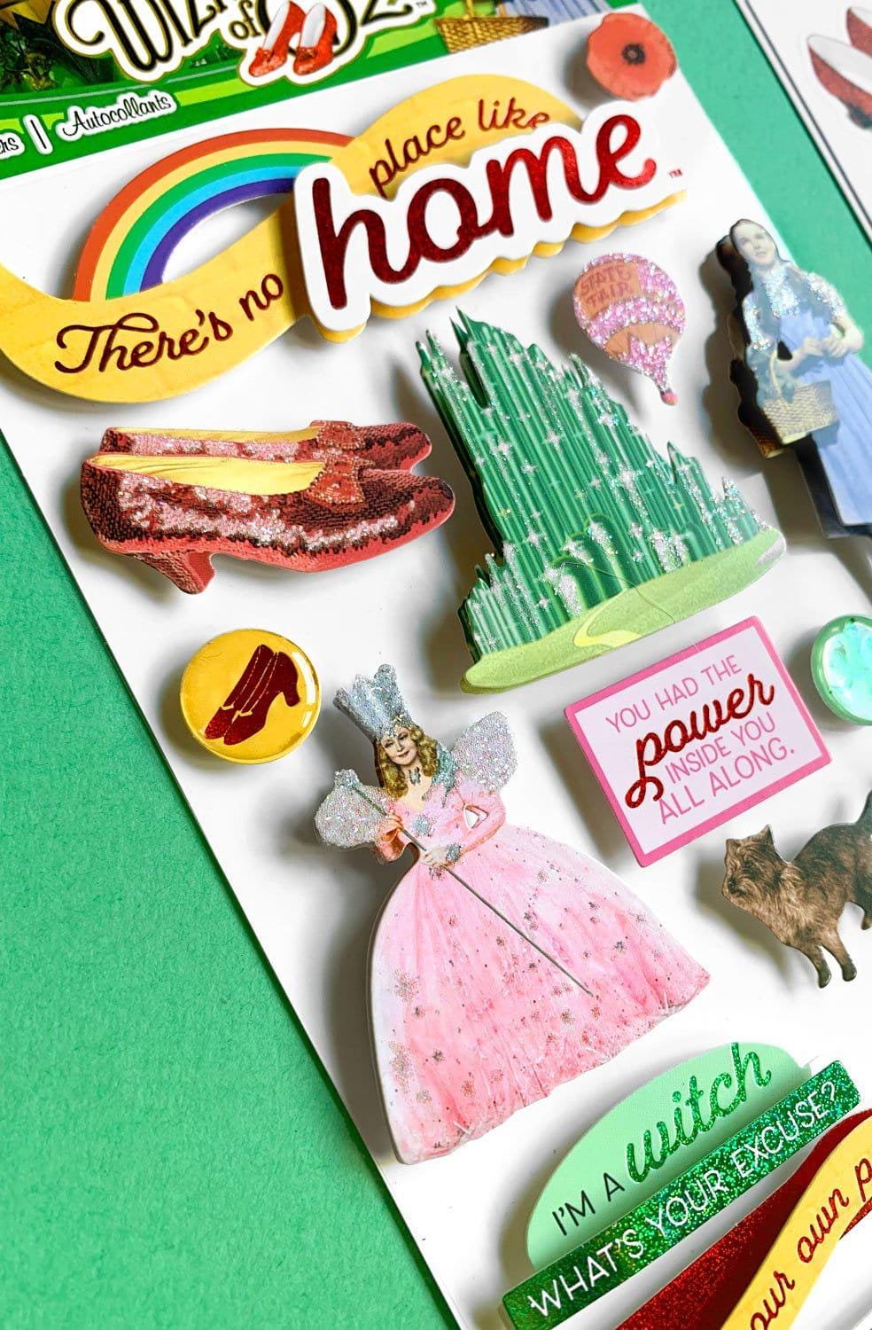 Scrapbook Stickers - 3D Wizard of Oz - OFFICIALLY LICENSED - Etsy