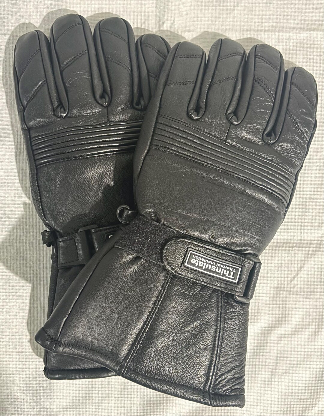 Leather Gloves Thinsulate Sheepskin-100% Genuine - Etsy