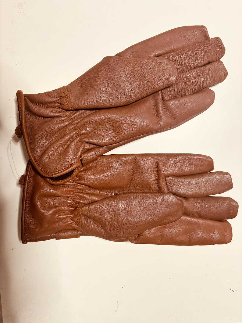 Leather Gloves - Brown Men's Gloves - 100% Genuine Leather - Etsy