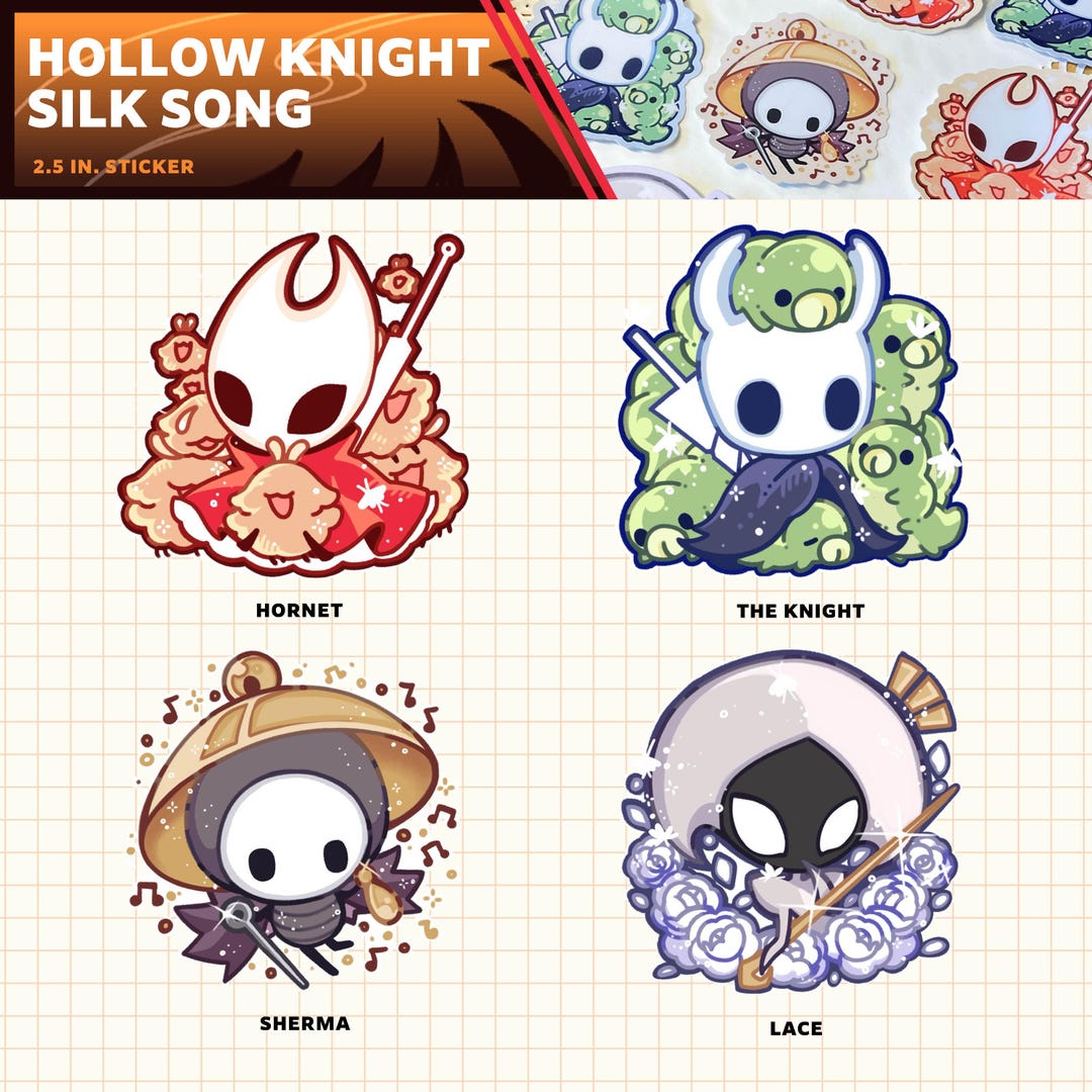 HOLLOW KNIGHT SILKSONG Stickers - Etsy