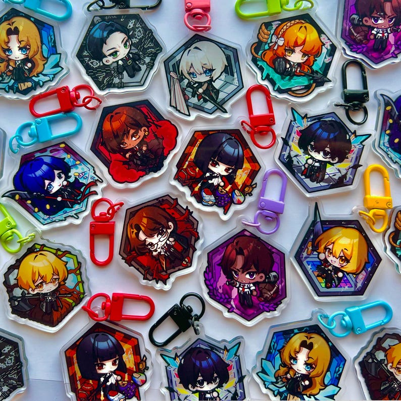 LIMBUS COMPANY Sinner Acrylic Charms SET 1 - Etsy Ireland