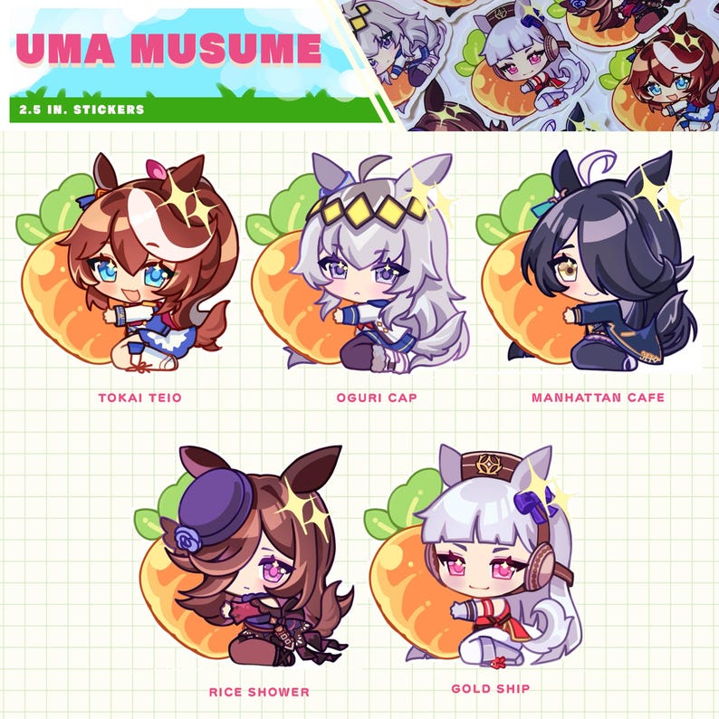 UMA MUSAME Carrot Stickers - Etsy