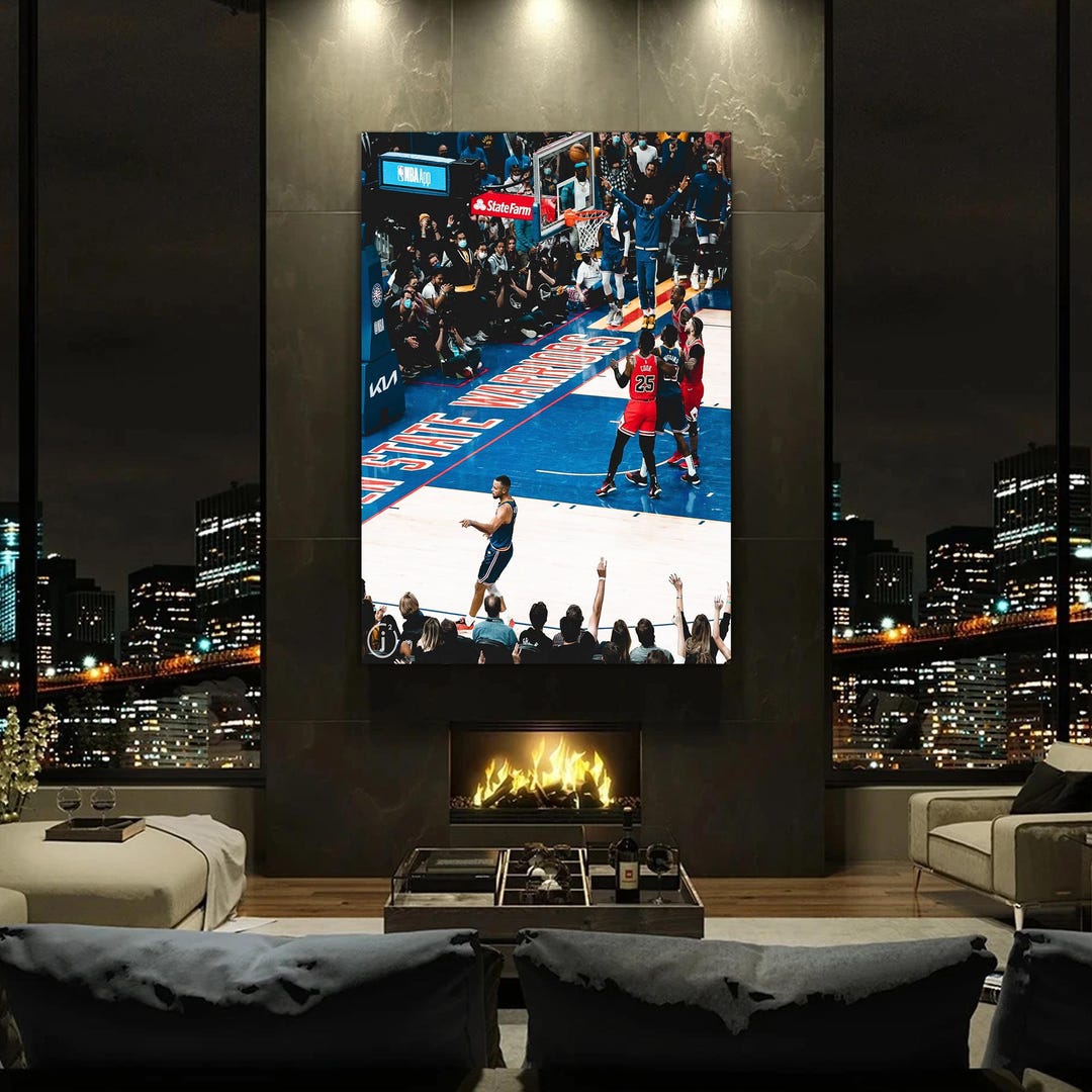 Stephen Curry NBA Canvas Wall Art, Wardell Curry II Poster Print ...