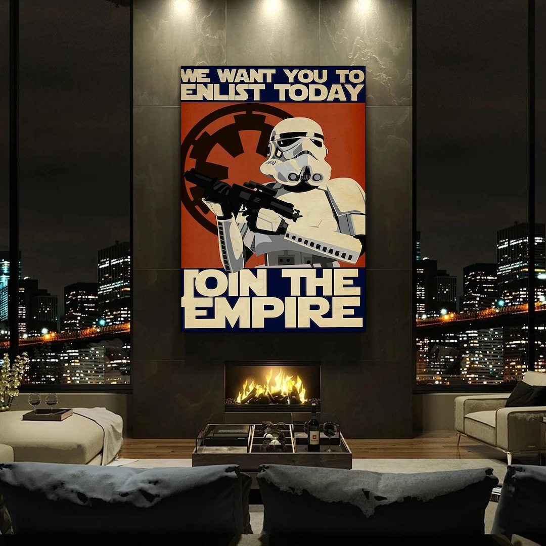 Star Wars Join the Empire Movie Poster Canvas Print - Iconic 'we Want ...