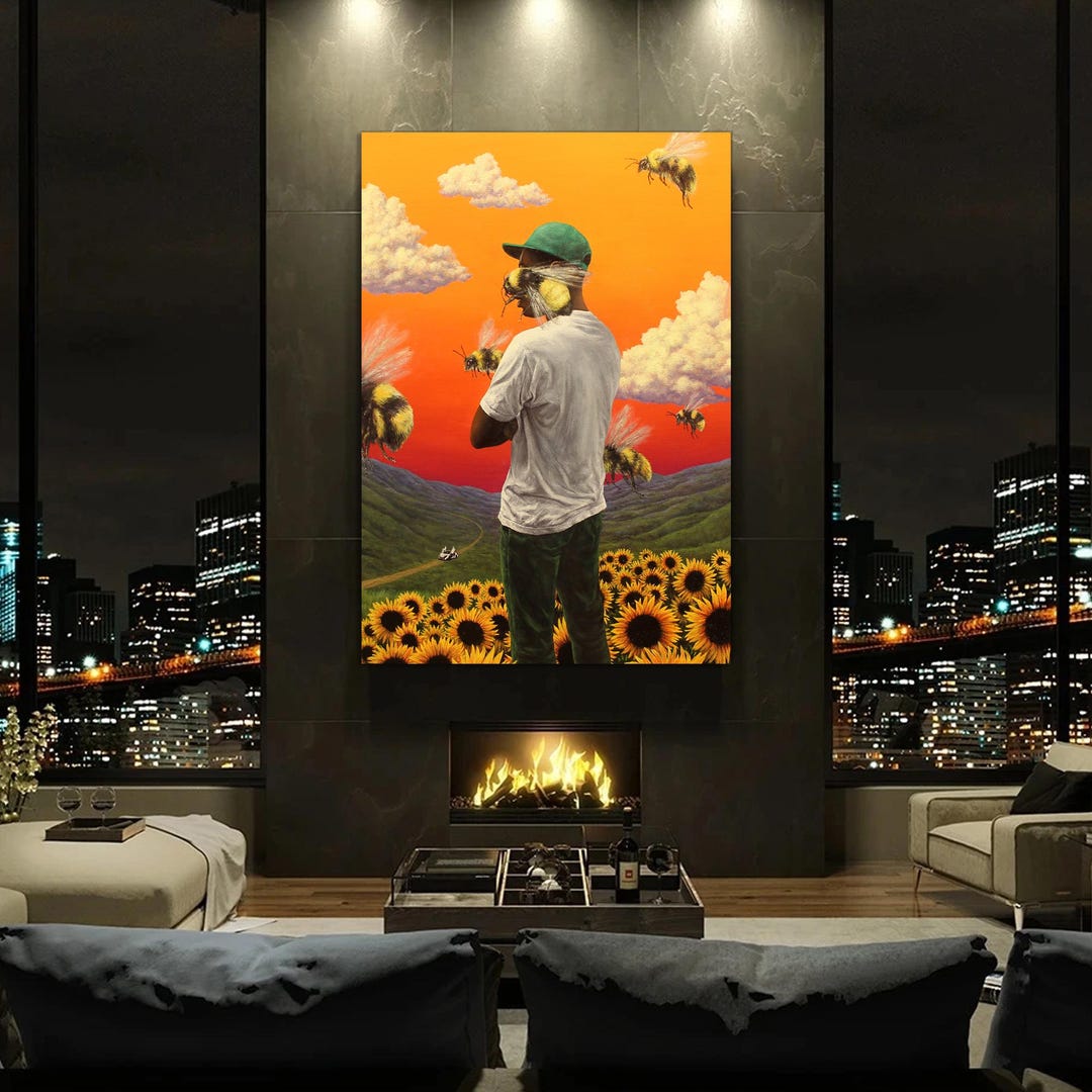 Tyler, the Creator Flower Boy Canvas Print Album Art Poster, Rap Wall ...