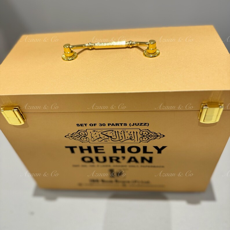 Holy Quran Koran Full Para Kaaba Box Set Quran 30 Individual Dual Parts ...