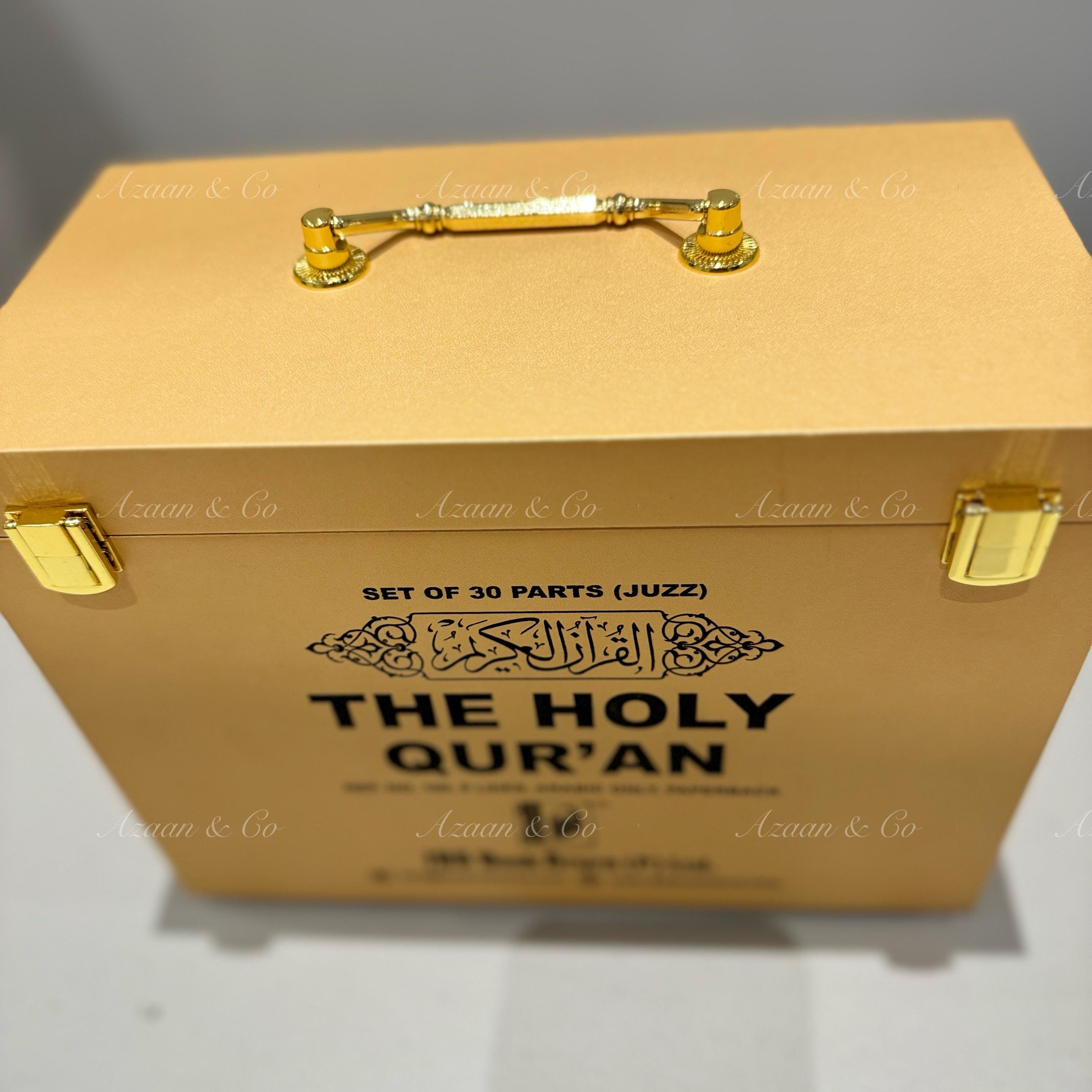 Holy Quran Koran Full Para Kaaba Box Set Quran 30 Individual Dual Parts ...