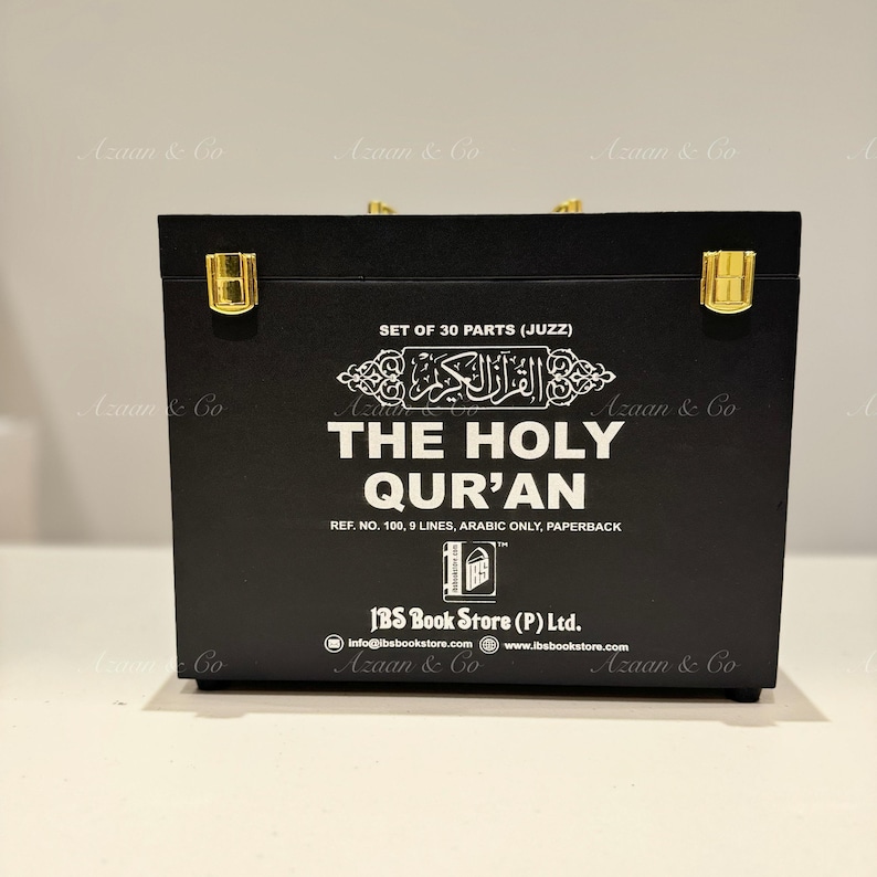 Holy Quran Koran Full Para Kaaba Box Set Quran 30 Individual Dual Parts ...