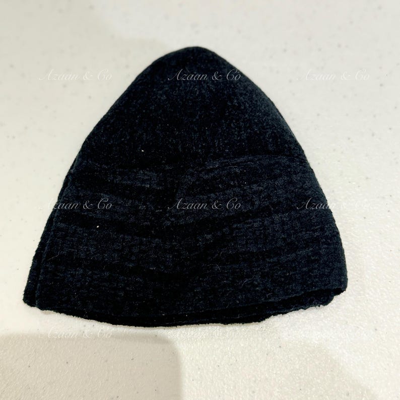 5x Mens Prayer Hat Chenille Soft Turkish Kufi Topi Warm Winter Muslim ...