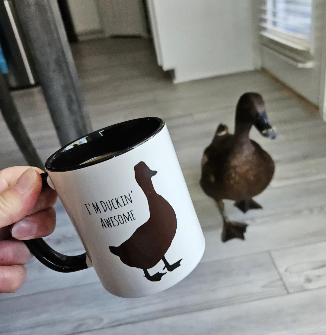 Duckin' Awesome Ducks Mug, Cute Duck Mug, Duck Gift, Duck Mug, Duck ...