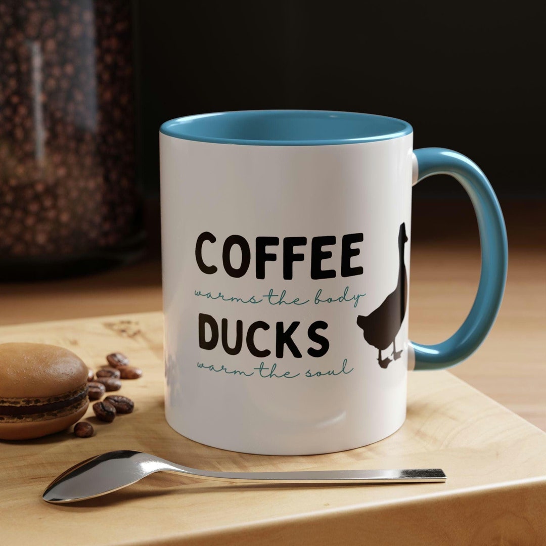Coffee and Ducks Mug, Cute Duck Mug, Duck Gift, Duck Mug, Duck Coffee ...