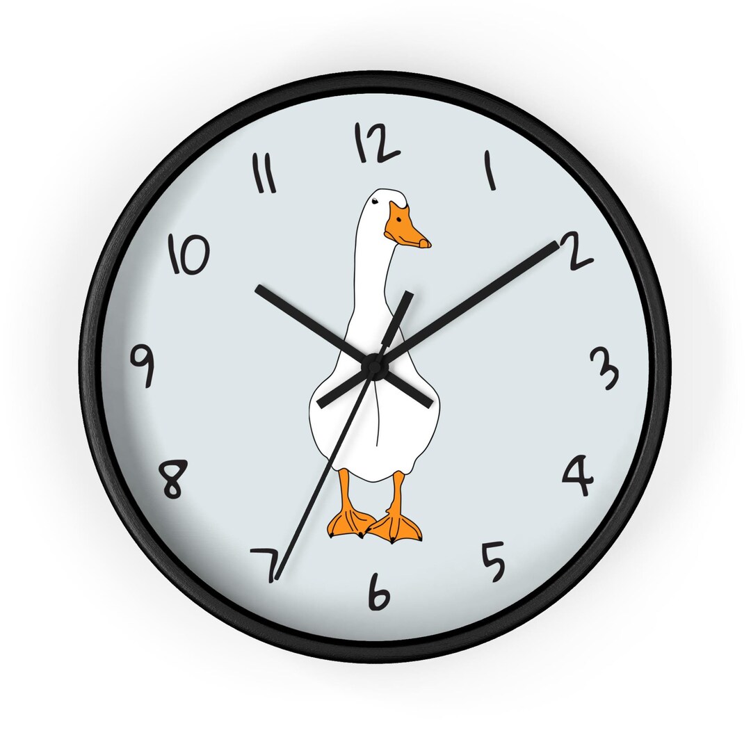 Duck Wall Clock, Duck Clock, Gift for Duck Mom, Gift for Duck Lover ...