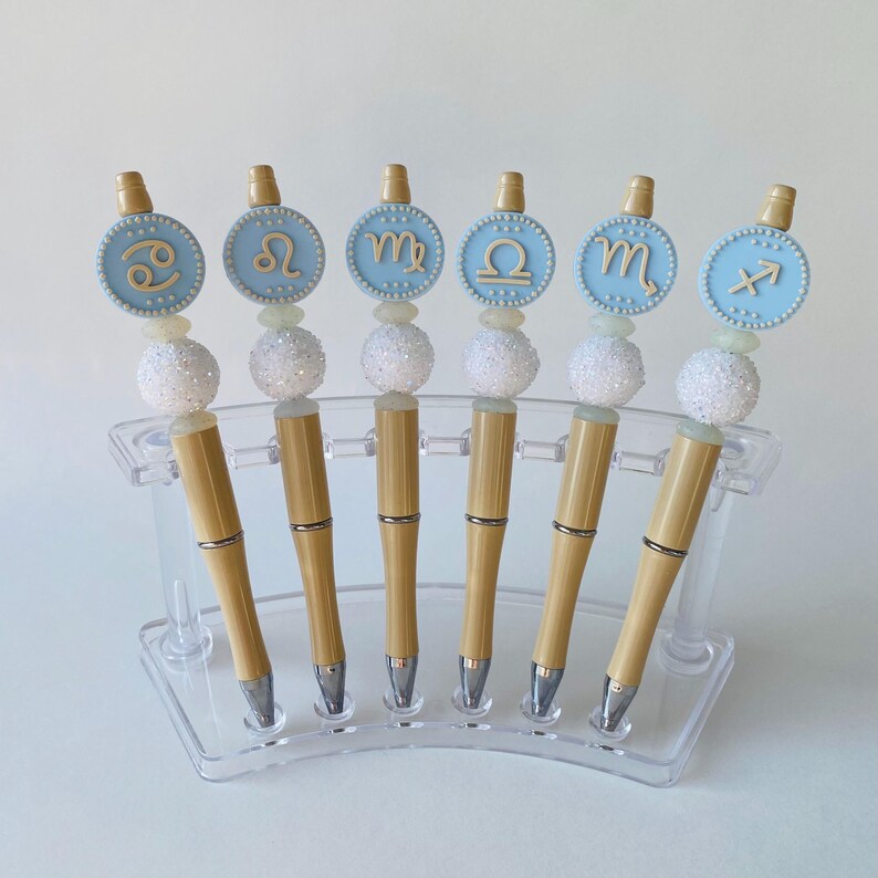Double Sided Zodiac Pen, Capricorn Aquarius Pisces Aries Taurus Gemini ...