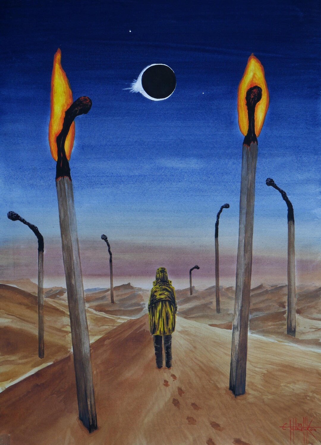 Lost Souls. Original Watercolor Painting on Paper - Etsy