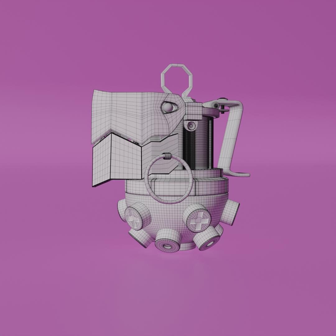 STL Files Arcane League of Legends Jinx Chomper Grenade Do It Yourself ...