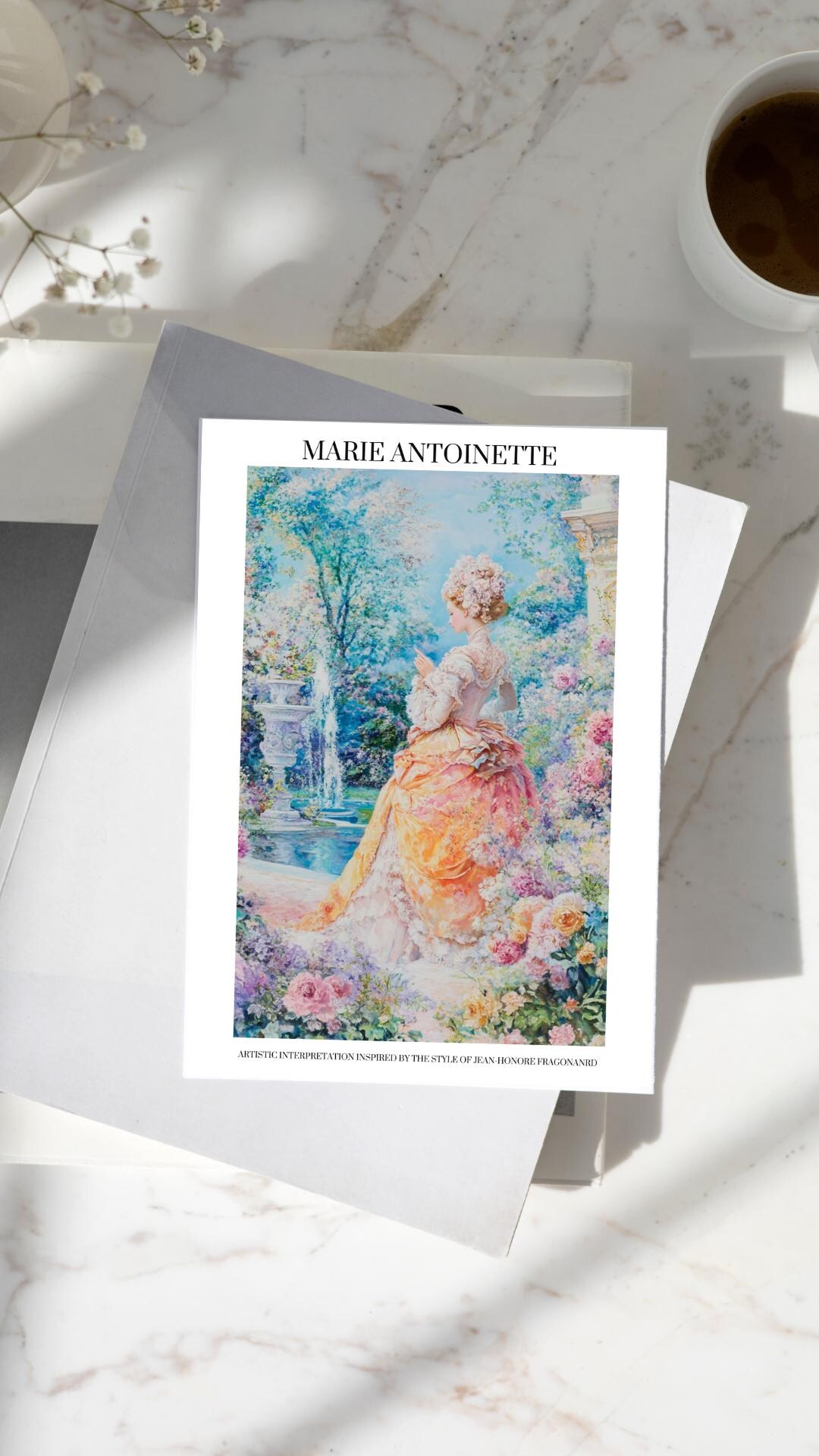 Marie Antoinette - Digital Artwork in the Style of Jean-honoré ...