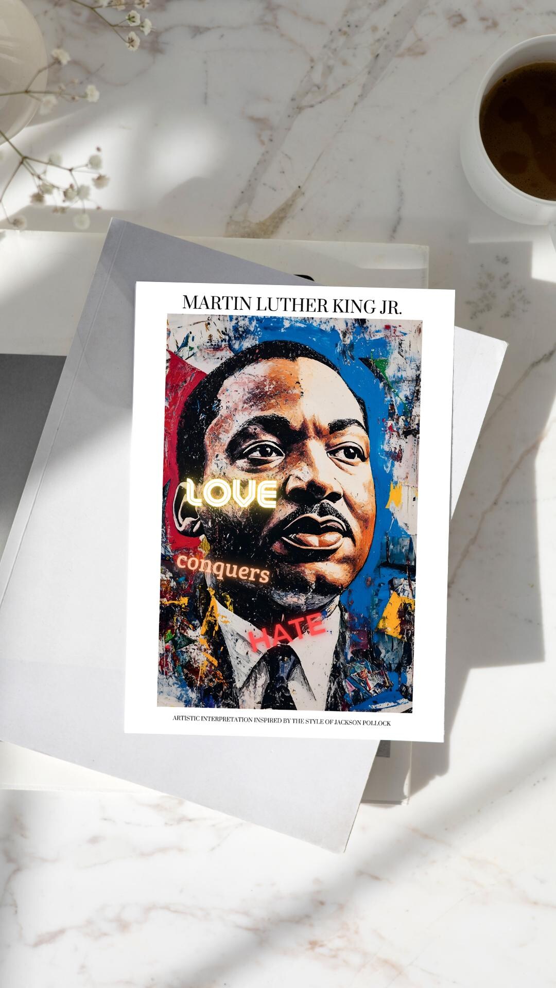 Martin Luther King Jr. - Love Conquers Hate | Neon-inspired ...