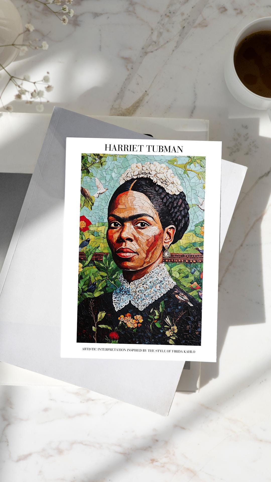 Harriet Tubman Portrait – Digital Empowerment Art as PDF | Black ...