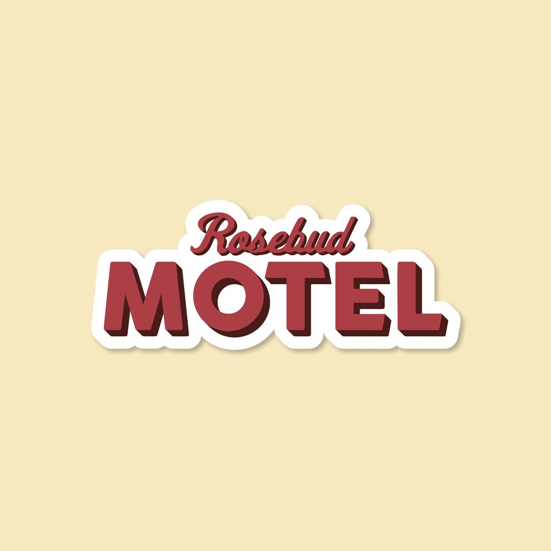 Rosebud Motel Sticker | Laptop Decal | Waterproof Sticker | Mac Sticker ...