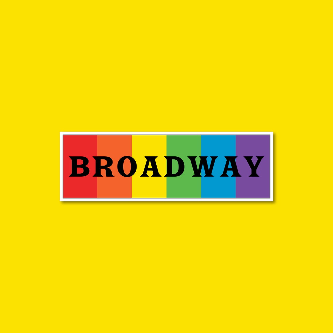 Broadway Playbill Rainbow Sticker / Best Friend Gift / Laptop Decals ...
