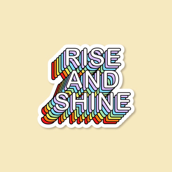 Rise and Shine Sticker - Etsy