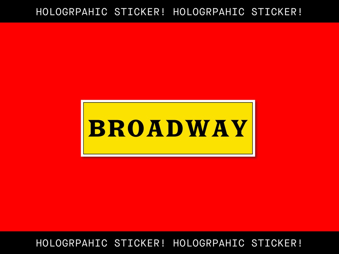 Broadway Playbill Sticker / Holographic / Broadway Gifts / Best Friend ...