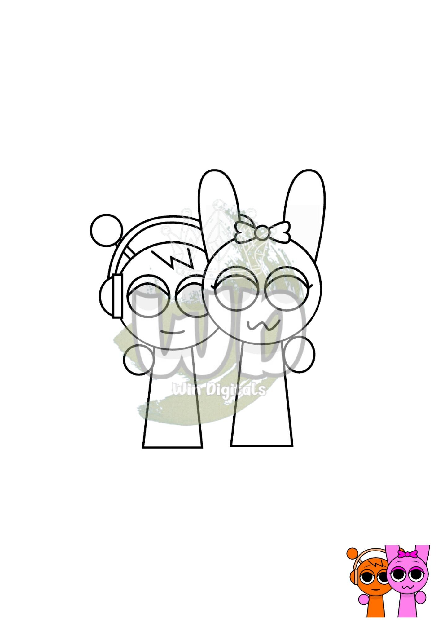 Sprunki Colorful Day Out (coloring Printable File) - Etsy