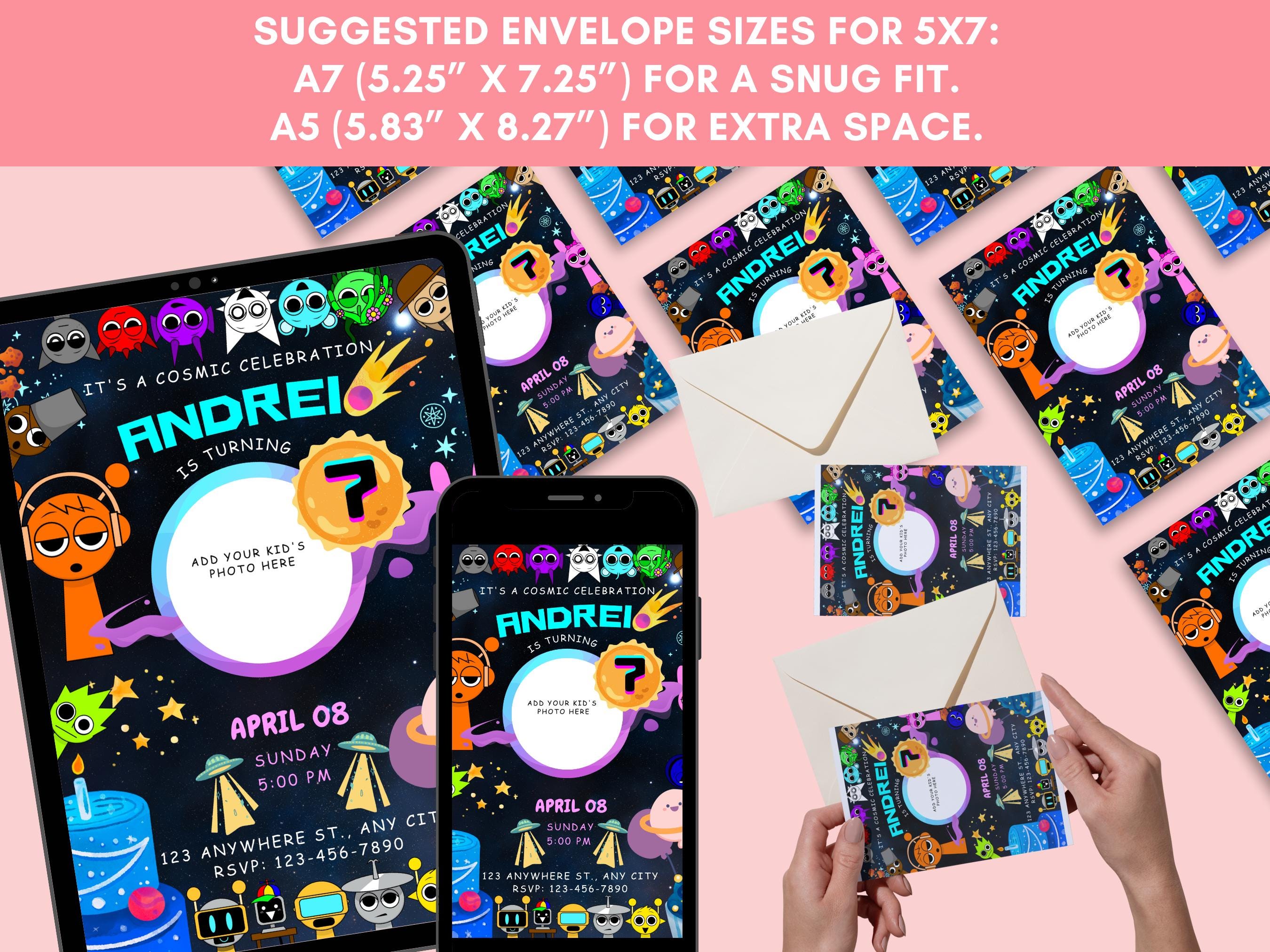 Space Birthday Invitation Template Editable Kids Party Invite Digital