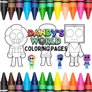 Dandys World Roblox Coloring Pages: Fun Creepy Art (digital Download ...