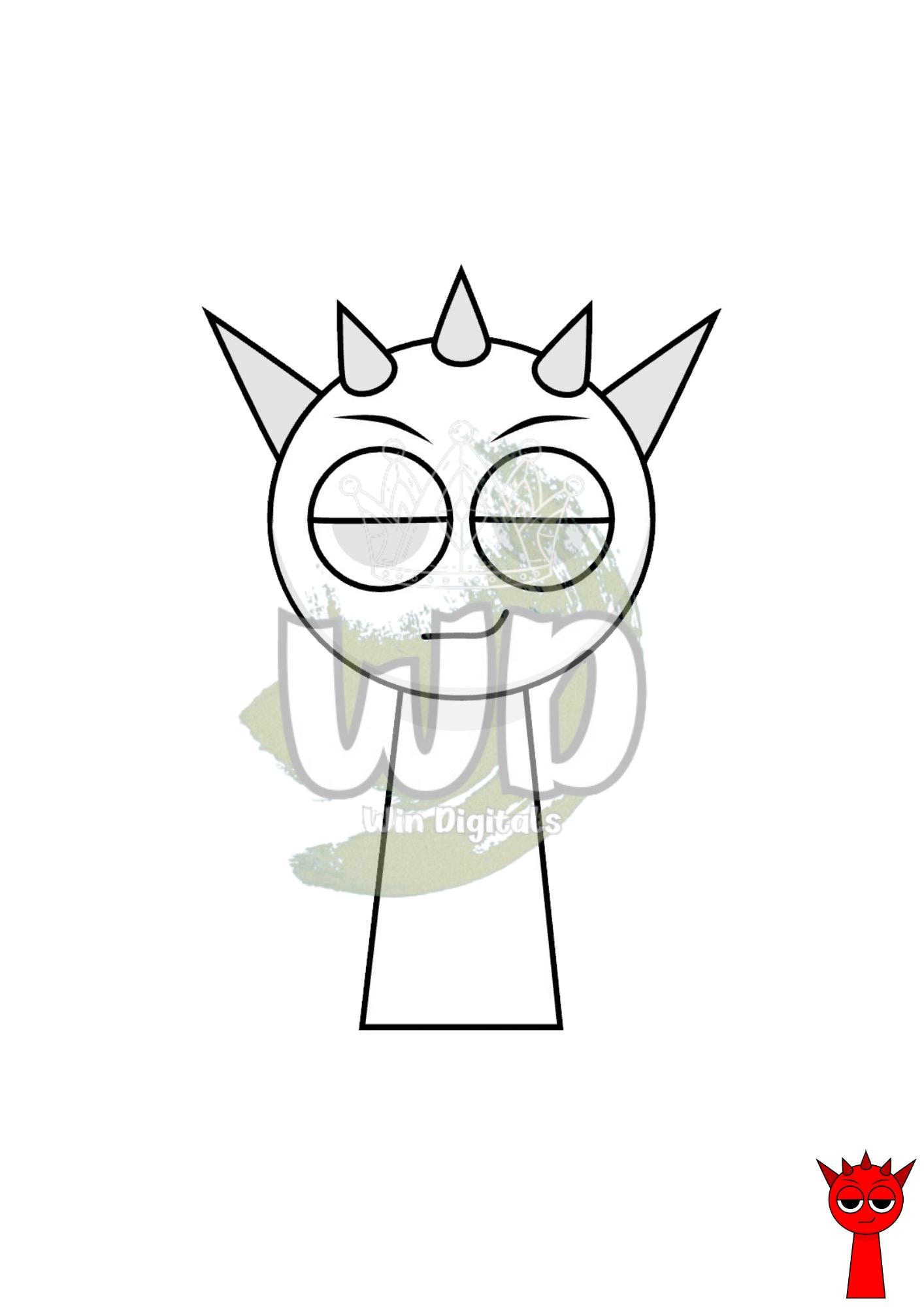 Sprunki Colorful Day Out (coloring Printable File) - Etsy