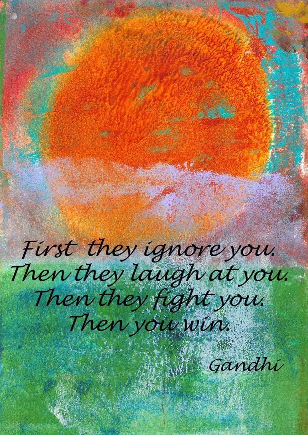 Then You Win.../ Art Postcard - Etsy