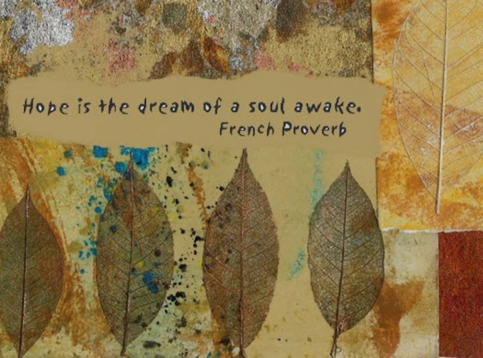 Hope is the Dream/ Art Postcard - Etsy