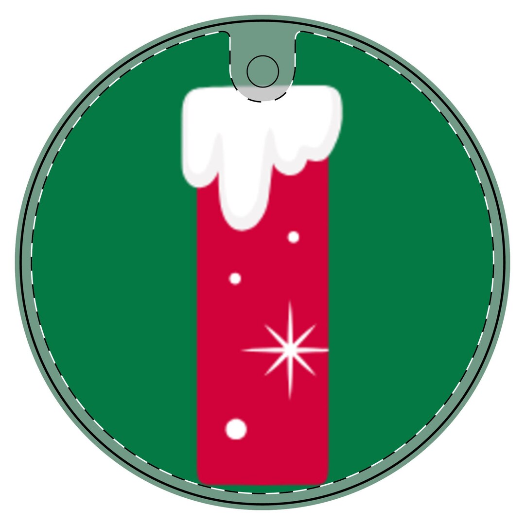 Letter i Christmas Ornament - Etsy