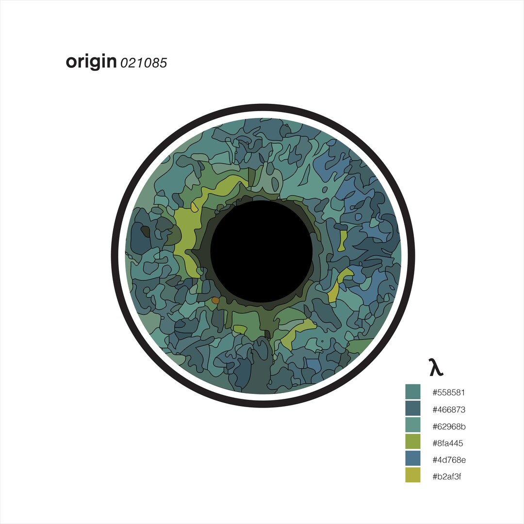 Custom Modern Eye Art (digital Copy) - Each 'eye Chart' is Made From ...