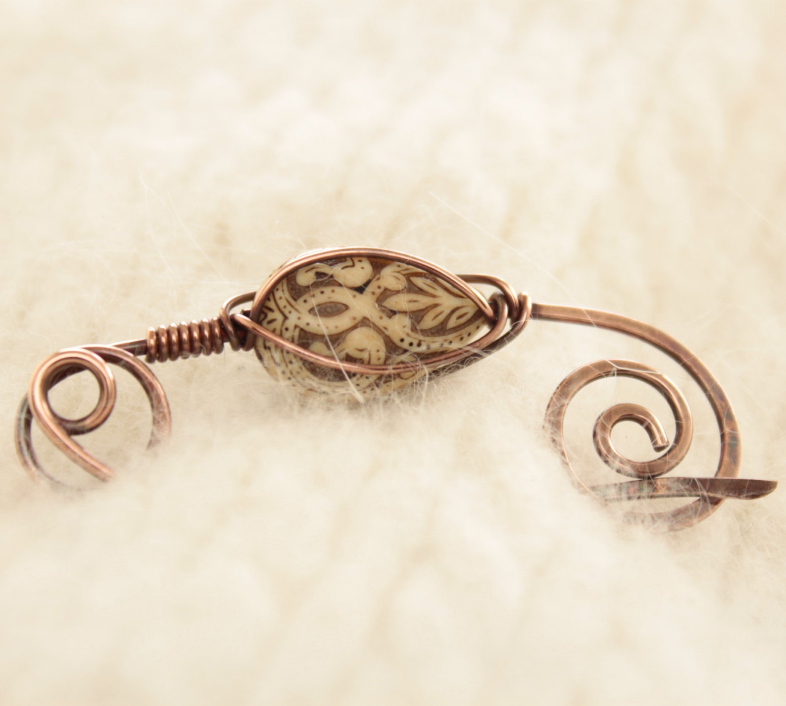 Shawl Pin With Mint Color Acrylic Drop Bead Scarf Pin - Etsy