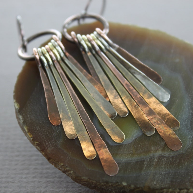 Metal Earrings - Etsy