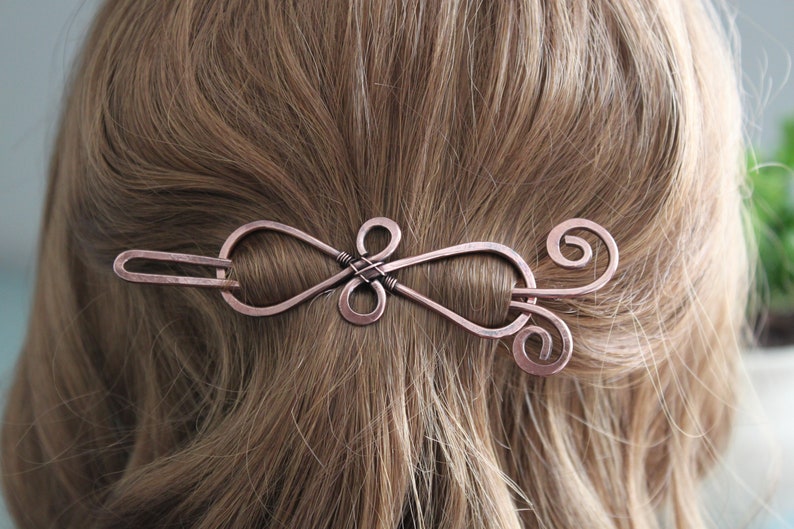 Celtic knot infinity hair pin Metal pin Hair jewelry Hair | Etsy