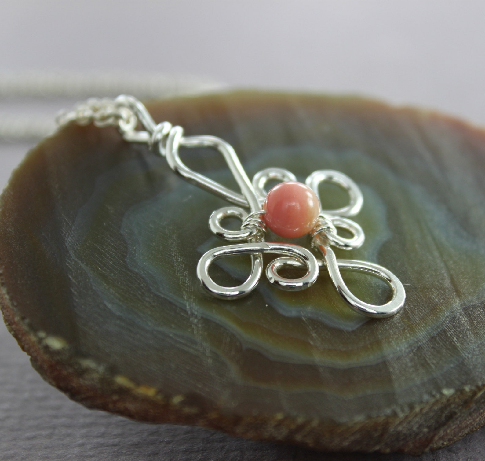 Celtic Cross Copper Necklace Wire Cross Necklace Cross - Etsy