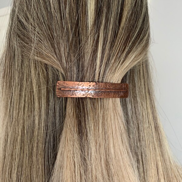 Copper Hair Clip - Etsy